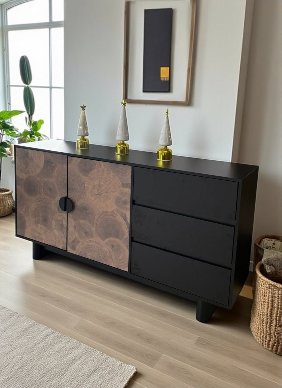63" Buffet Wood/Black– Casa Febus | Home • Design