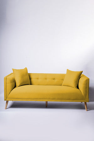 Bianca 3 Seat Sofa- Dijon Yellow– Casa Febus | Home • Design