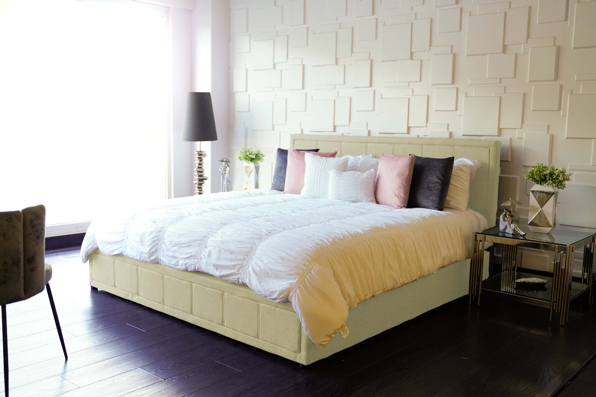 Gabriella Bed Cream - Queen Size– Casa Febus | Home • Design