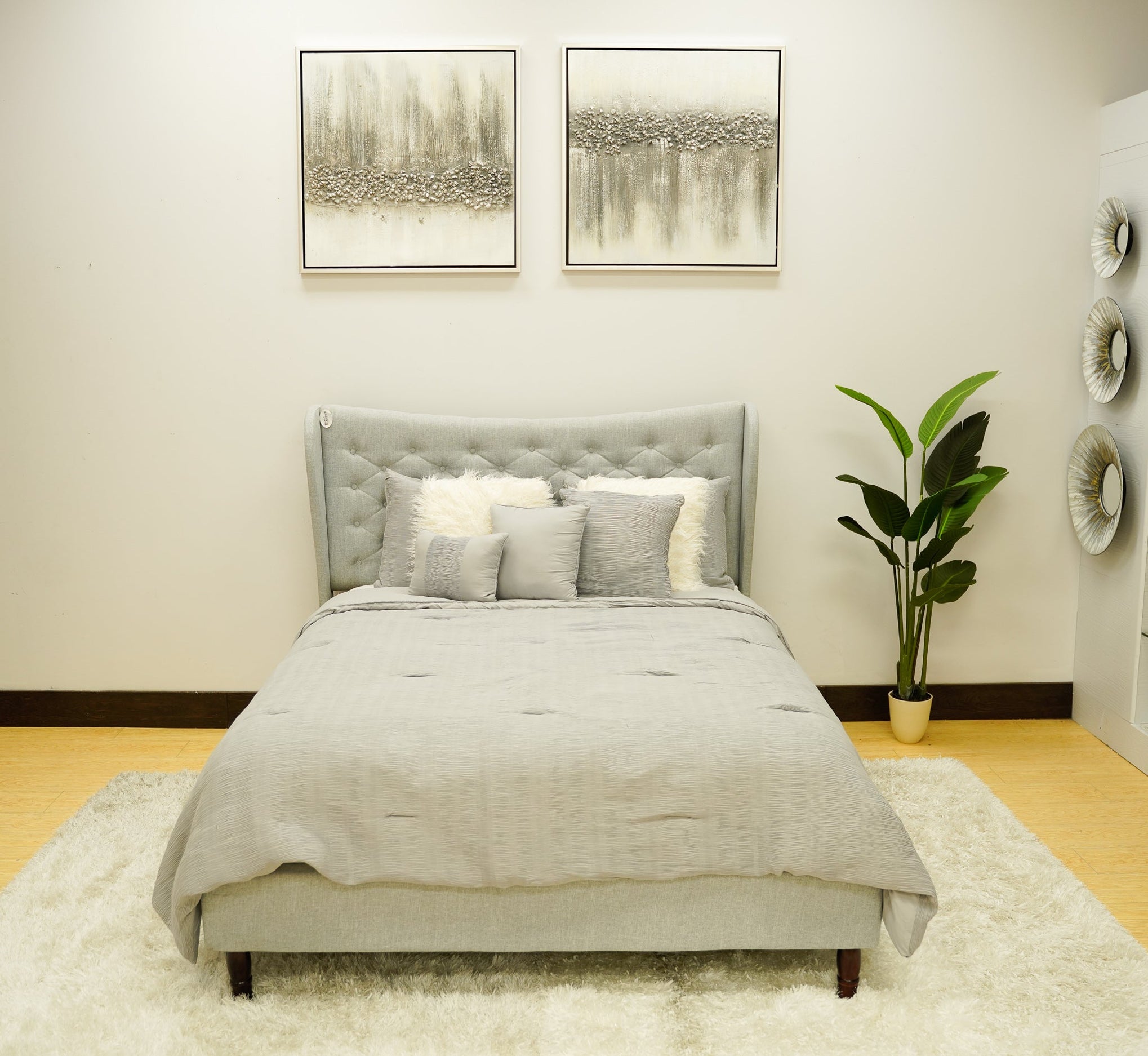 Fiorella Bed Cream - Queen Size– Casa Febus | Home • Design