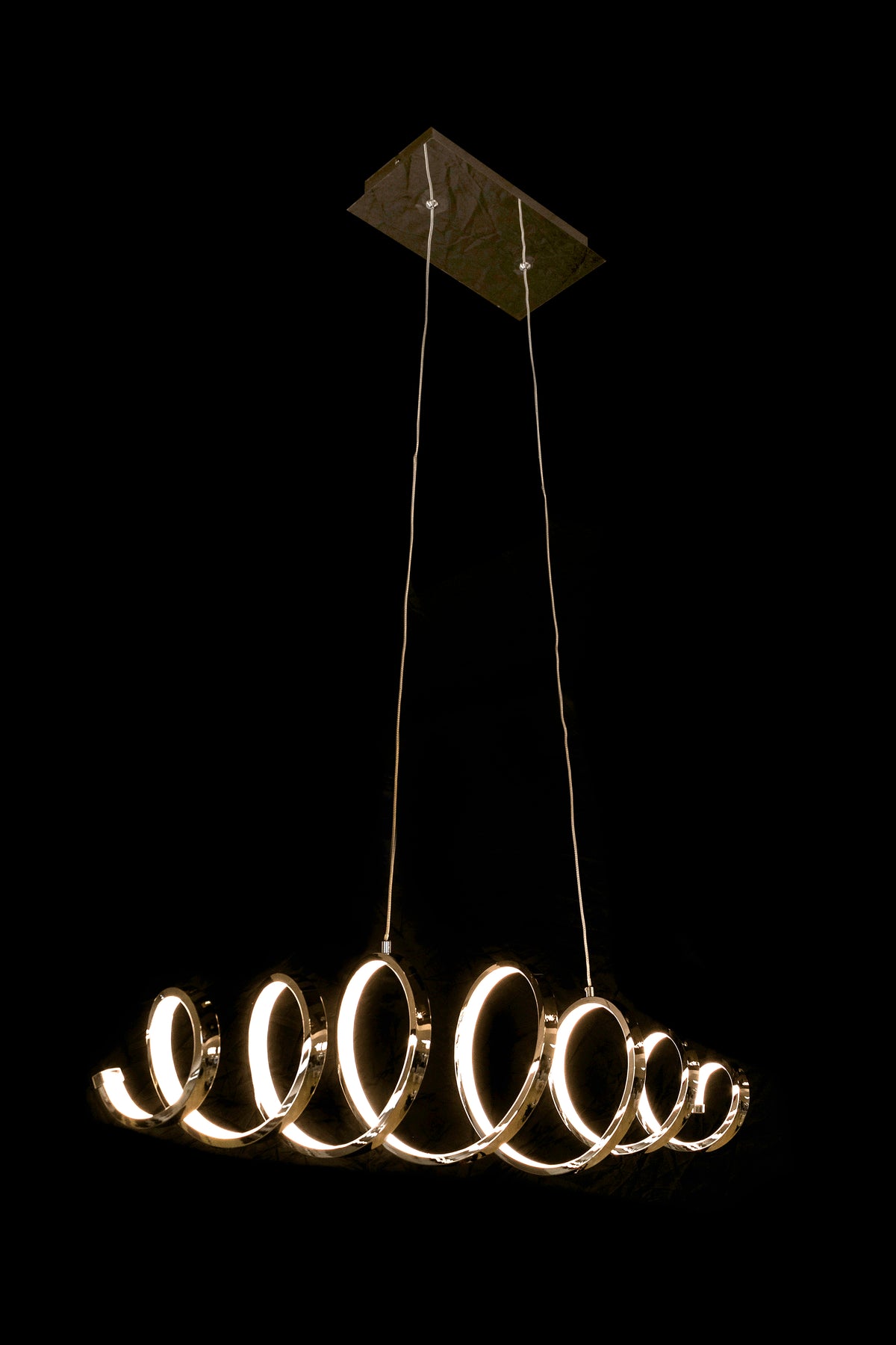 32" LG Horizontal Curly LED Lamp - Lumiere Collection– Casa Febus ...